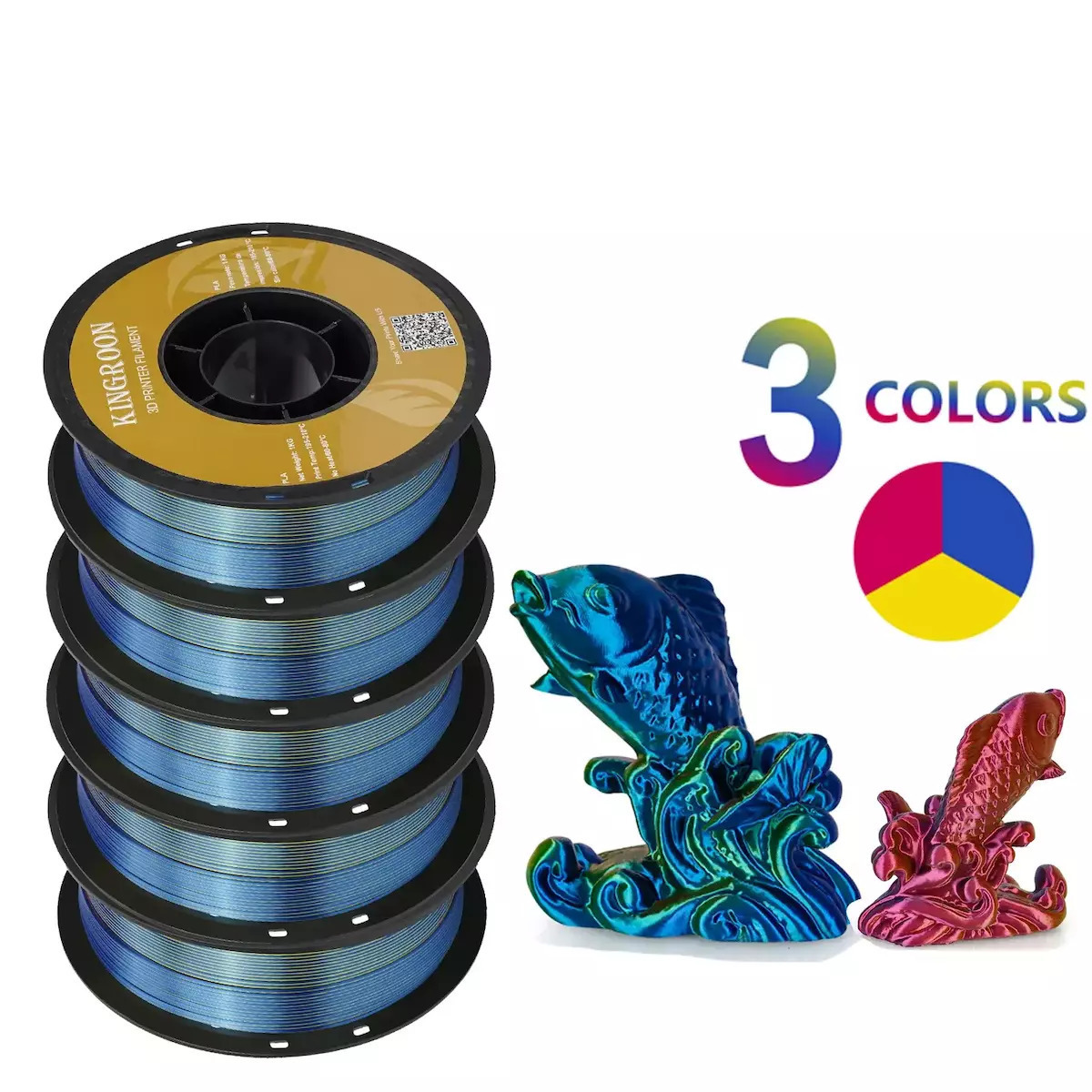 Filament Pentru Imprimante 3D Material PLA Opțiuni Multicolore 5kg J ...