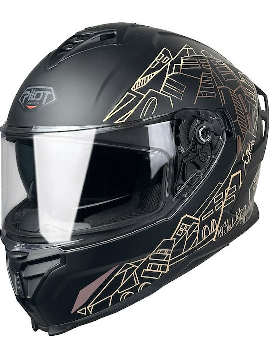 Pilot Corsair SV Black Matt Κράνος Μηχανής Full Face ECE 22.06 1550gr με Pinlock και Sunvisor ...