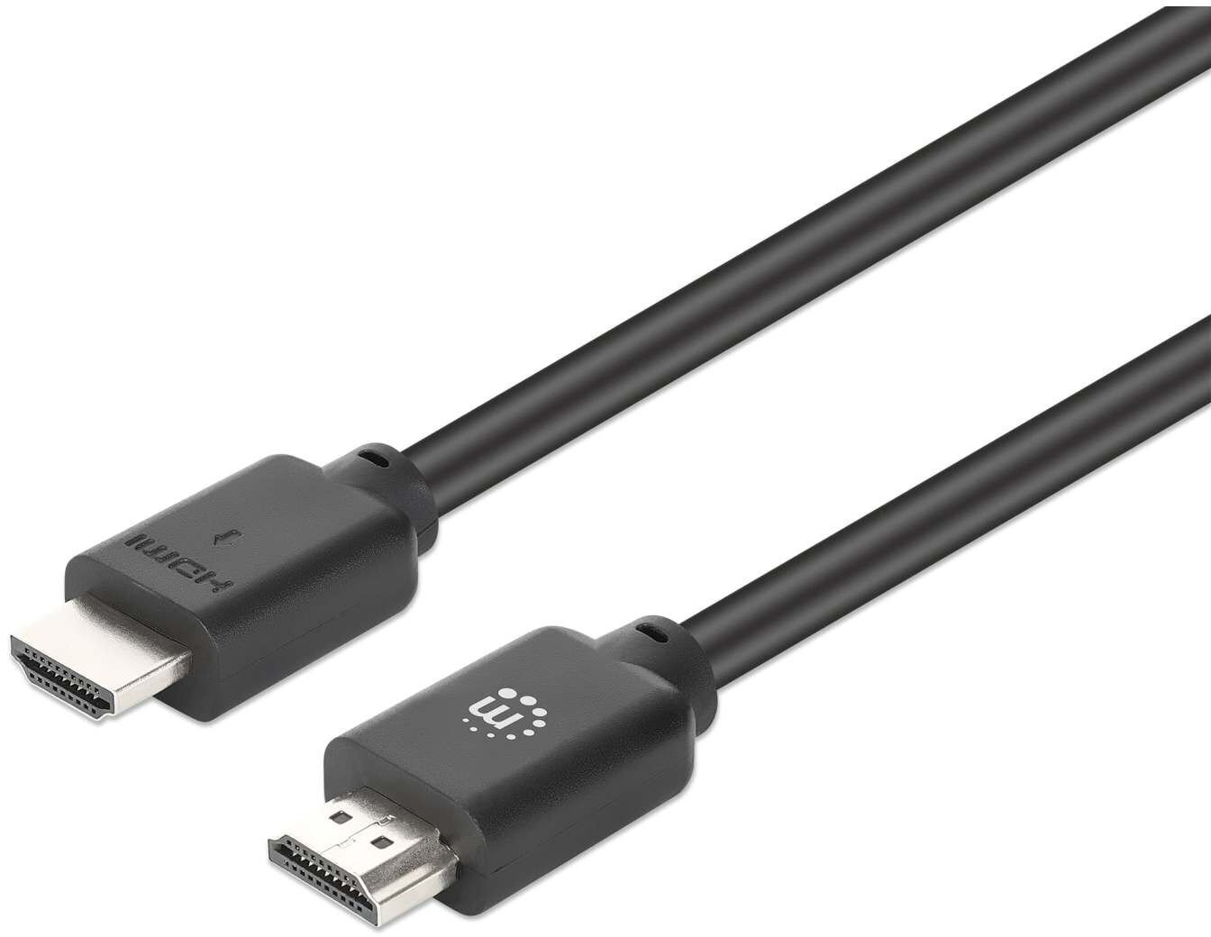 Manhattan HDMI 2.0 Cable HDMI male - HDMI male 2m Μαύρο | Skroutz.gr