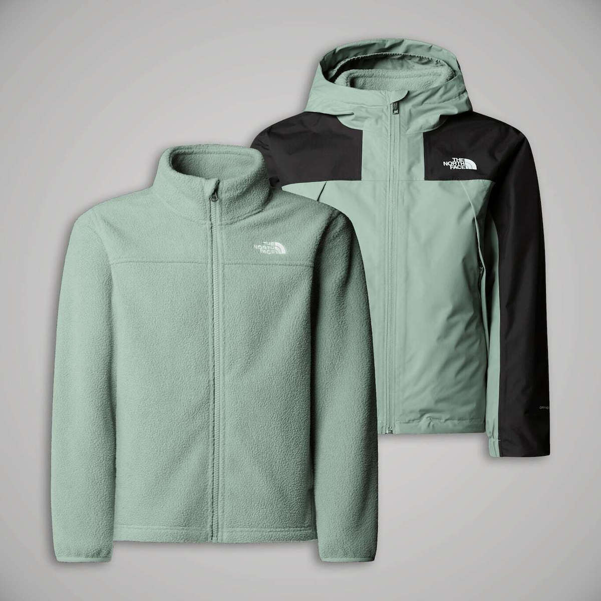 The North Face Αδιάβροχο Παιδικό Αθλητικό Μπουφάν Χακί Antora Triclimate NF0A8AKBBQ1 | Skroutz ...