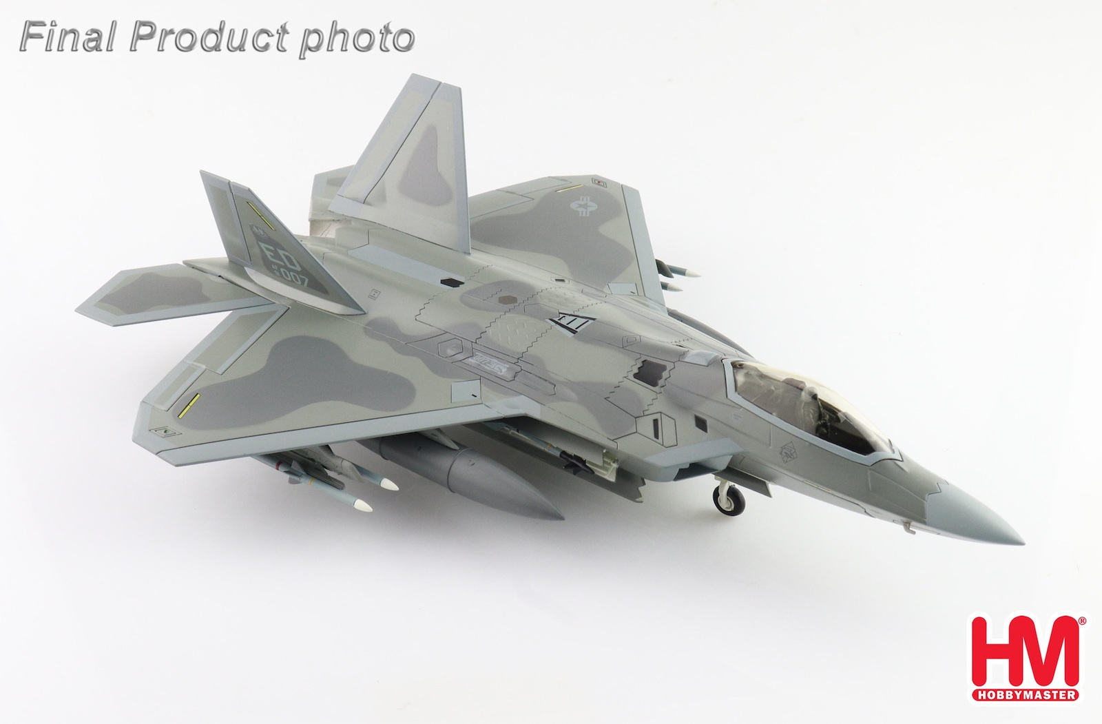 1/72 Lockheed F-22a Raptor Usaf 412th Tw 411th Flts #91-4007 Raptor 07 ...