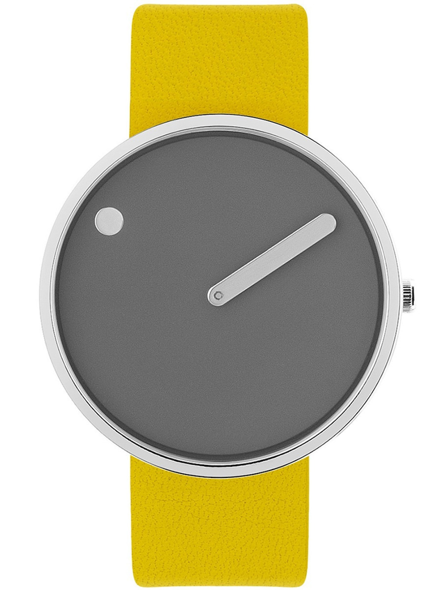 Picto Men's Watch 40mm Battery with Yellow Metal Bracelet 43352-6120S ...