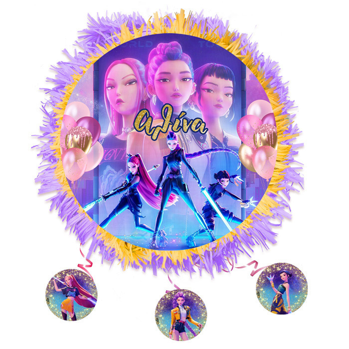 Pinata Petrecere K-pop Demon Hunters 40 X 40 Cm 553153 Bal-553153 ...