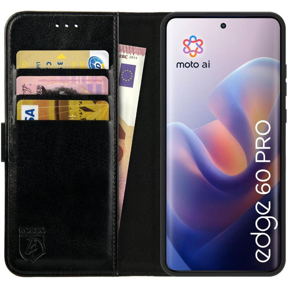 Rosso Element Pu Wallet Δερματίνης Μαύρο (Motorola Edge 60 Pro ...