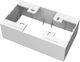 Vision Techconnect3 2-gang Backbox Tc3 Backbox2g White 150 Mm 106 Mm 73 ...