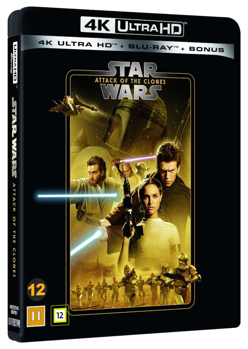 Star Wars Episode 2 Attack Clones 3-disc 4k Uhd + Bd Movies Tv Shows ...