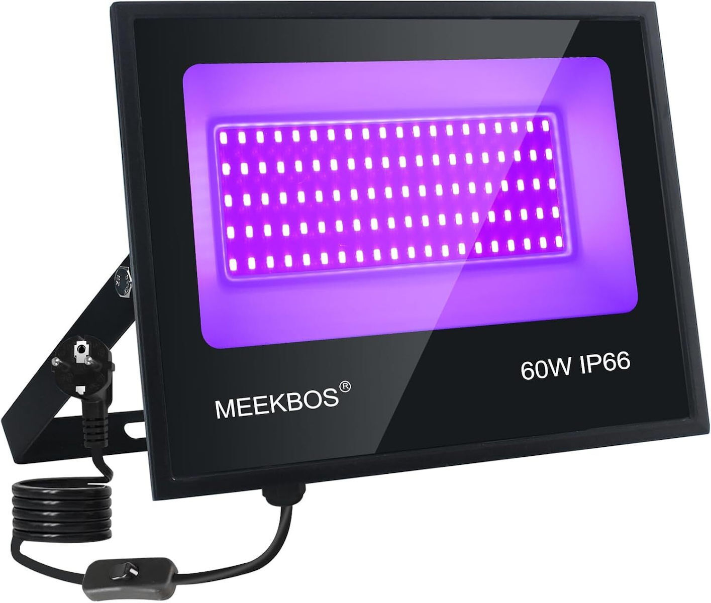 Uv Projector Violet 60w Led Lamp Light Waterproof Ip66 Uv Spotlight 385-400 Nm Plug Uv Spotlight ...