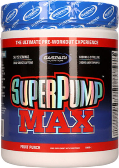 Gaspari Superpump Max Ειδικό Συμπλήρωμα Διατροφής 500gr Fruit Punch | Skroutz Cyprus