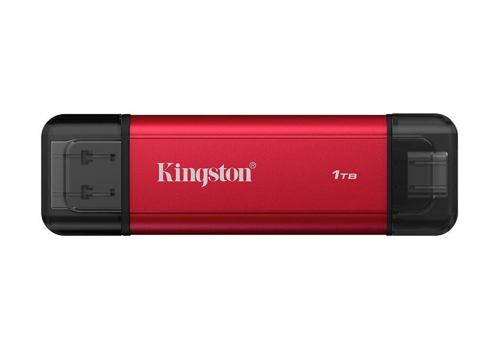 Kingston 1.0TB USB 3.2 SSD Stick cu conexiune USB-C & USB-A Roșu ...