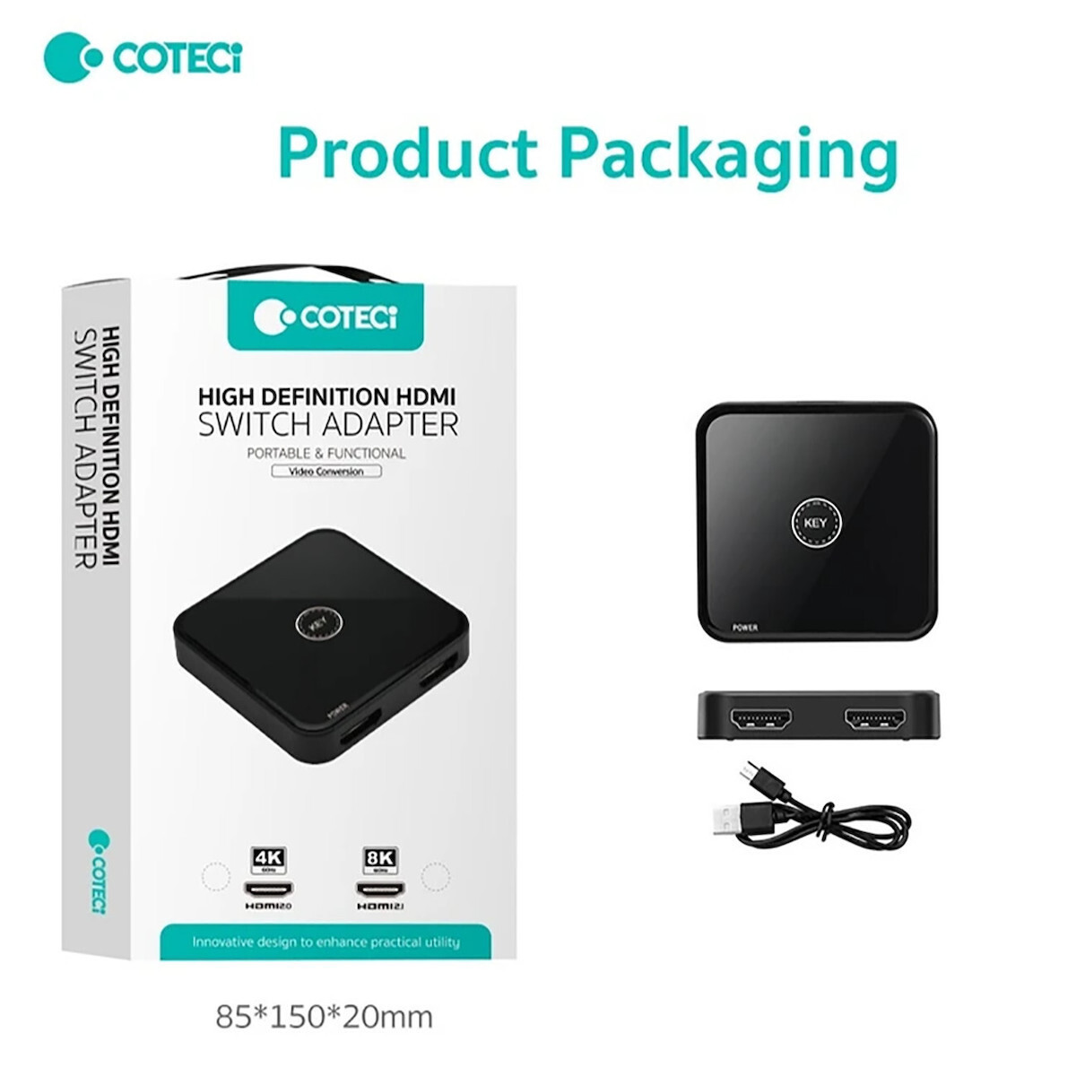 Coteci 035 4k Hdmi High Definition 2.0 Switch Adapter Μαύρο | Skroutz ...