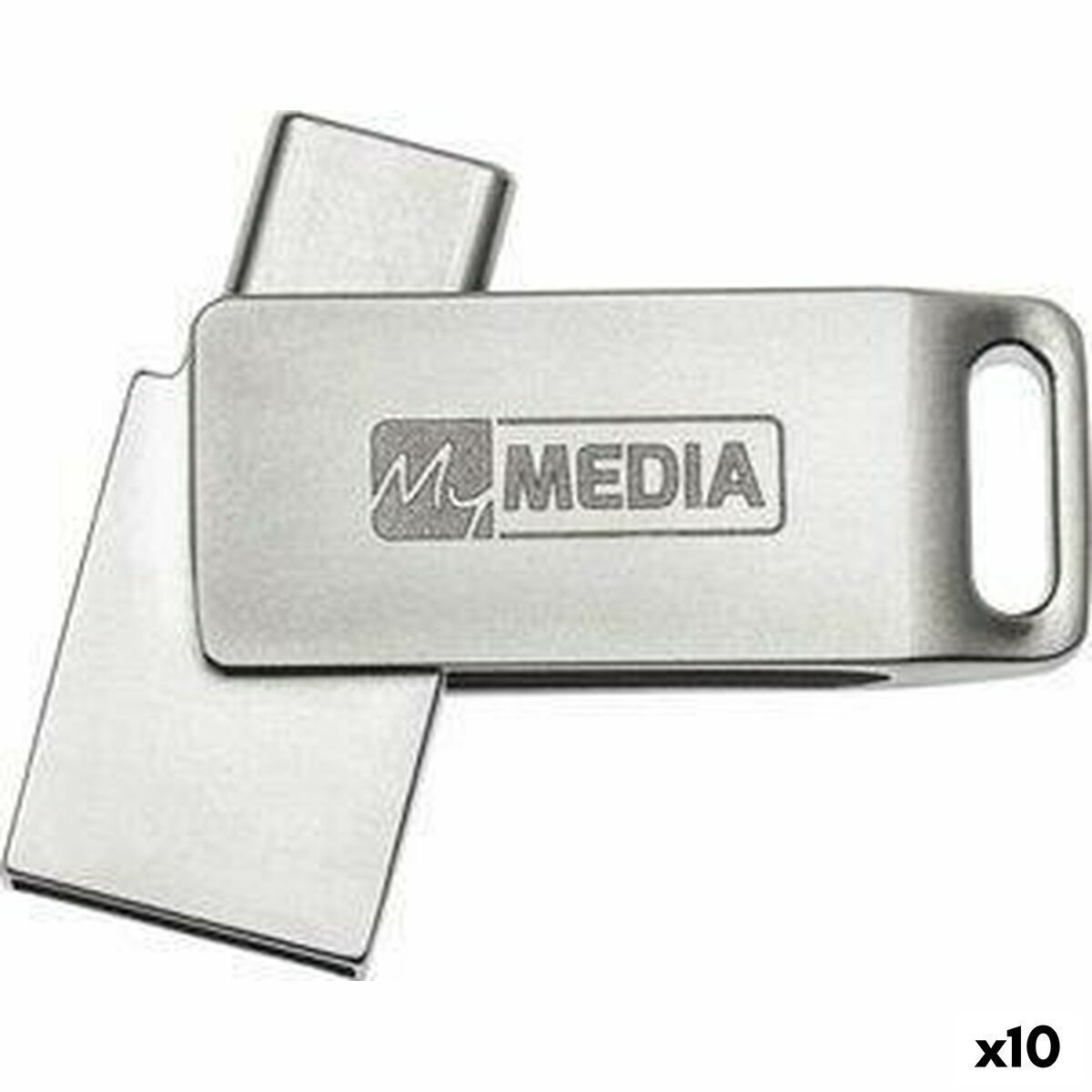 MyMedia 128GB USB 3.0 Stick cu conexiune USB-C Argintiu | Skroutz Romania