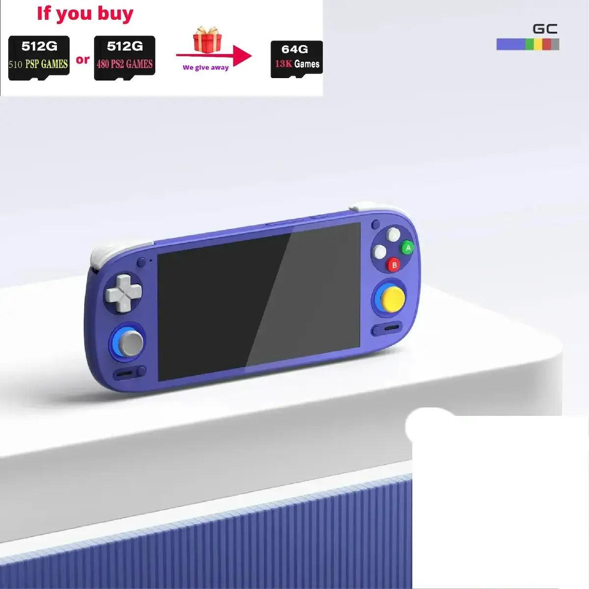 Handheld Game Console 5.5 Inch Oled Touch Screen Android 13 Purple ...