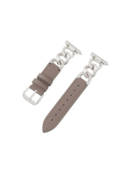 Λουράκι Hybrid Leather+metal Mibro Watch Gs Mibro Watch C3 Silver ...