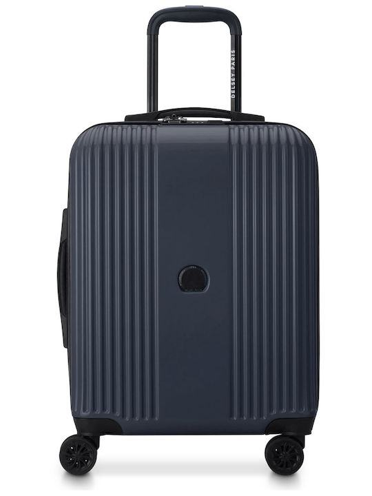 Delsey Ophelie Βαλίτσα Ταξιδίου Καμπίνας Σκληρή Blue Ink με 4 Ρόδες ...