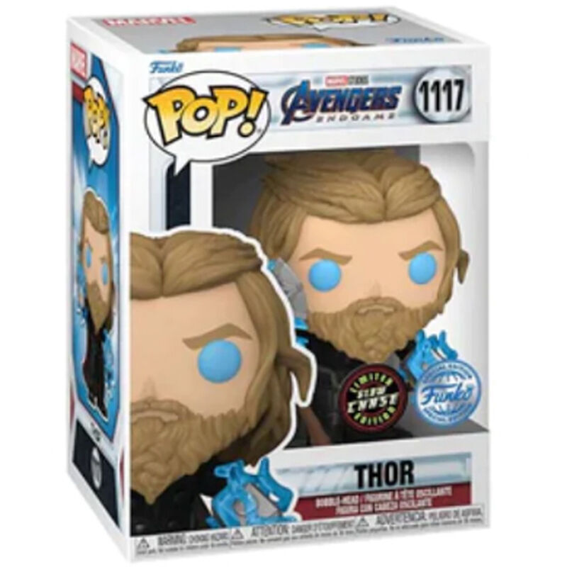 Funko Pop! Marvel: Avengers - Thor with Thunder 1117 Bobble-Head ...