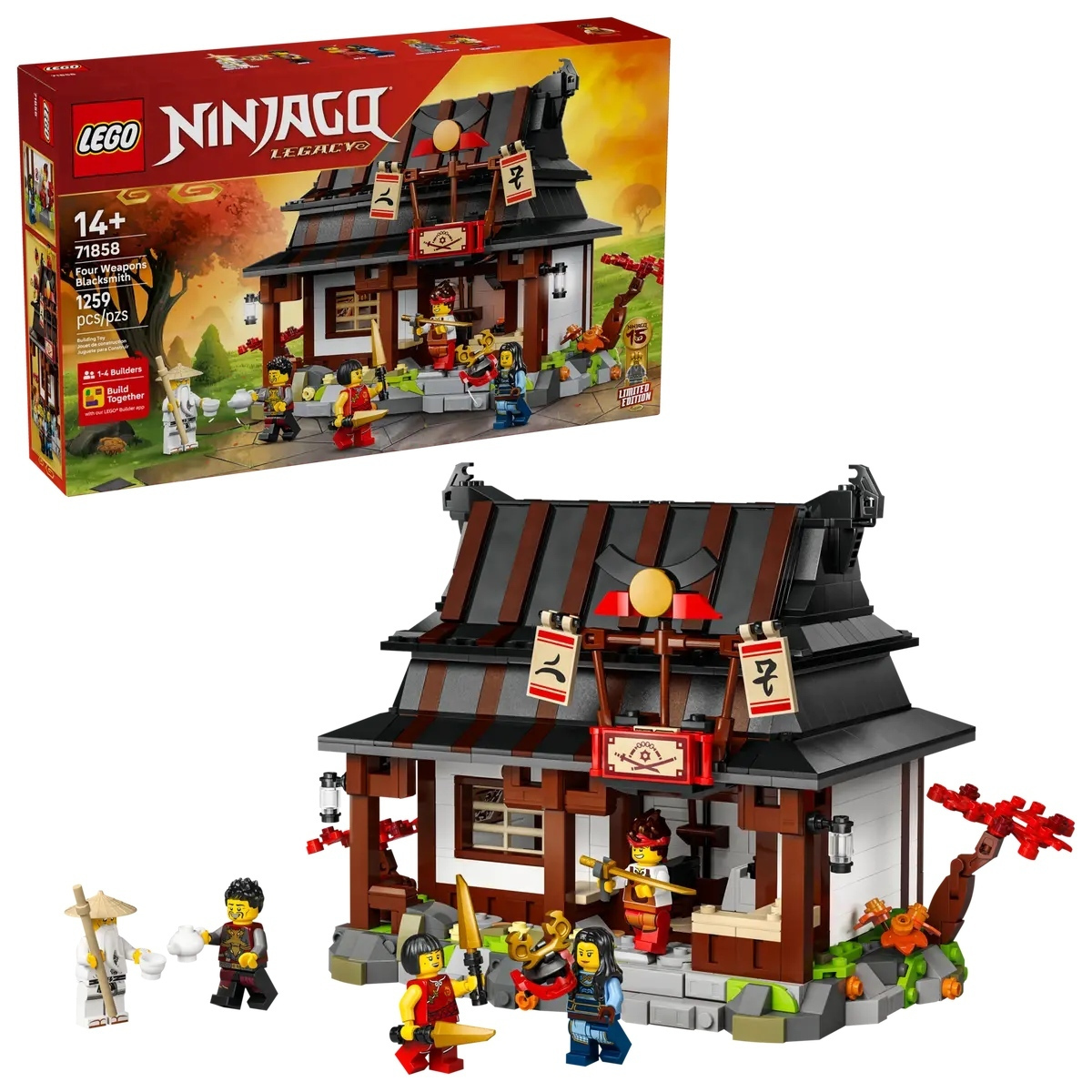 LEGO Ninjago Four Weapons Blacksmith 15th Anniversary pentru 14+ Ani ...