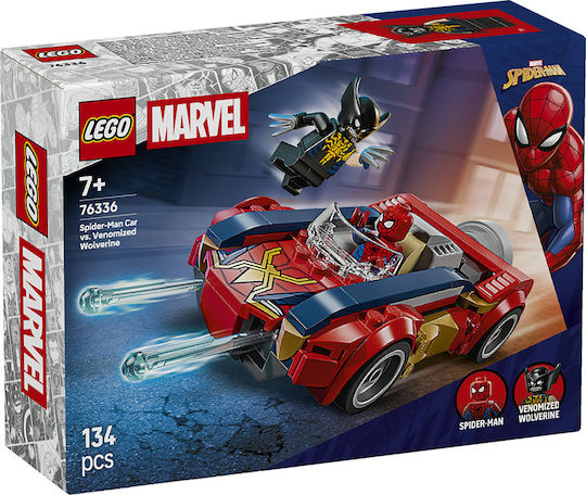 LEGO Marvel Spider-Man Car vs. Venomized Wolverine für 7+ Jahre ...