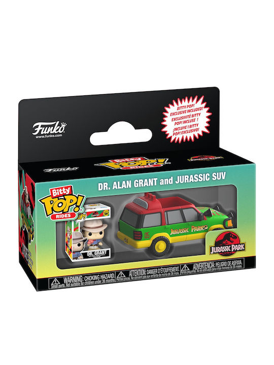 Funko Bitty Pop! Rides: Jurassic Park - Dr. Alan Grant and Jurassic SUV ...