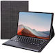 Flip Cover Δερμάτινη με Πληκτρολόγιο Μαύρη (Microsoft Surface Pro 4, 5 ...