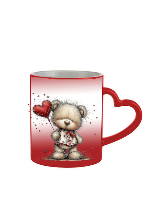 Μαγική Κόκκινη Κούπα Αγίου Βαλεντίνου Cute Animal | Skroutz.gr