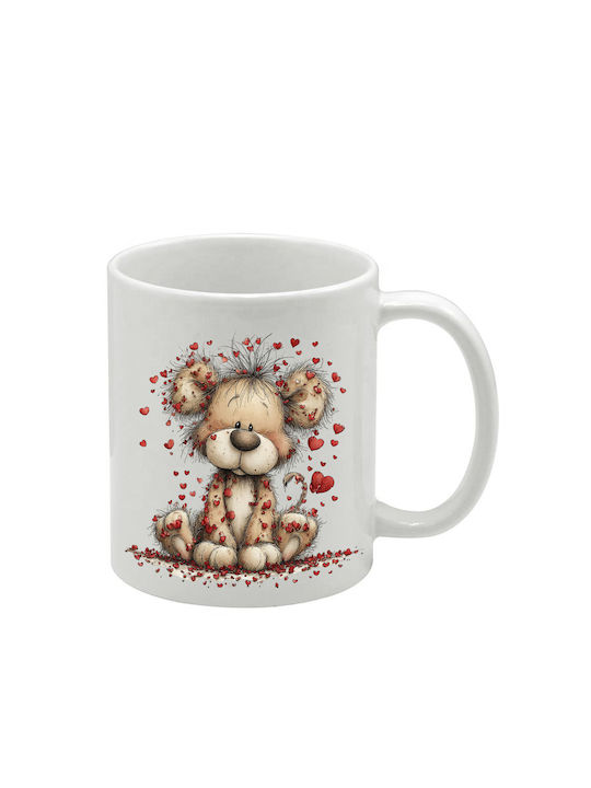 Κούπα Αγίου Βαλεντίνου Cute Animal Μαύρη Λαβή Εσωτερικό | Skroutz.gr