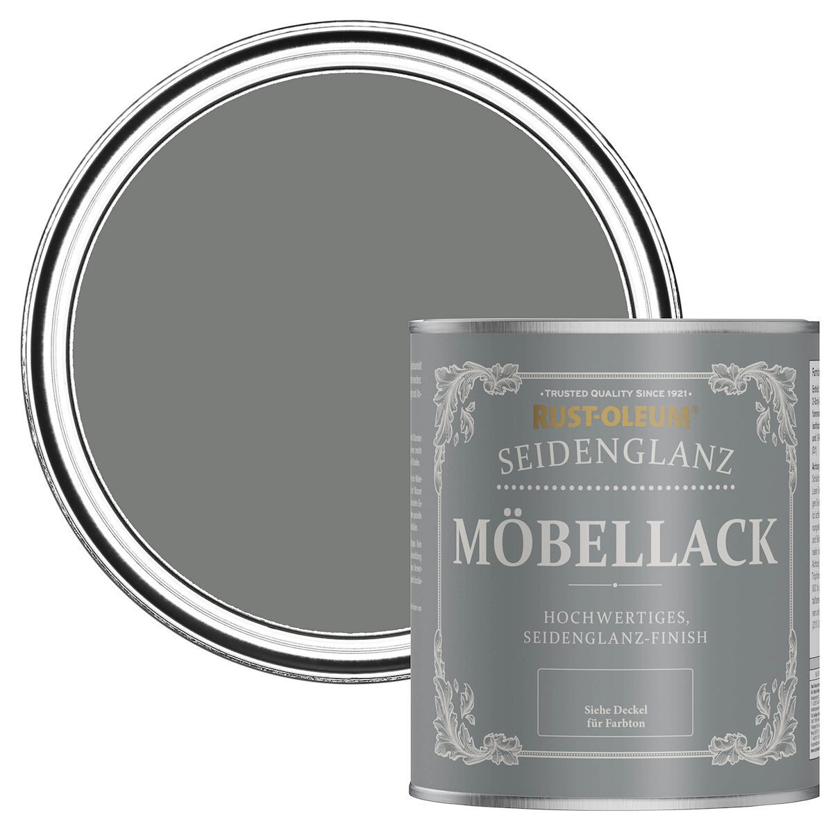 Rust-oleum Gray Furniture Paint Satin Finish Low Odor Water-based ...